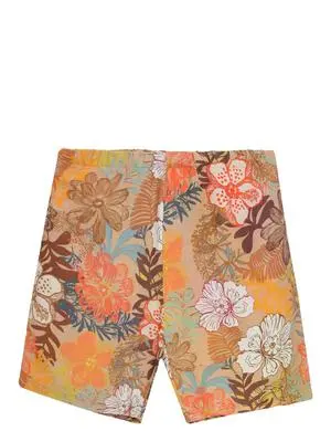 AMIR SLAMA Floral-print Shorts - Neutrals