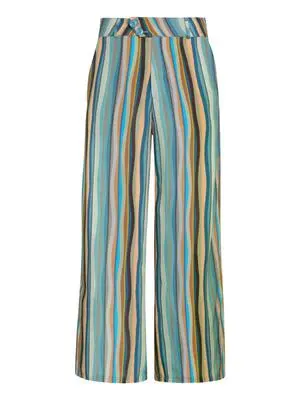 AMIR SLAMA Striped Trousers - Blue