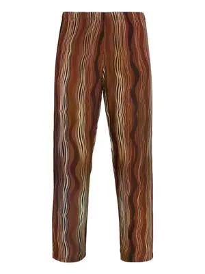 AMIR SLAMA Wavy-Pattern Trousers