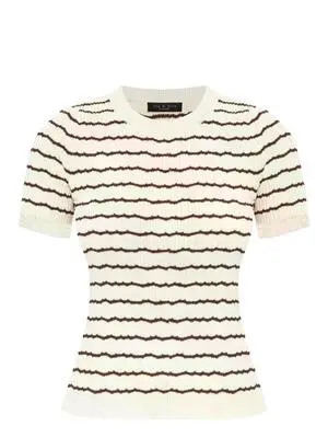 Rag & Bone Striped Ribbed Top - Neutrals