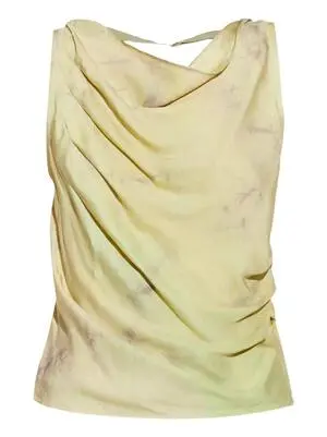 SAMSOE SAMSOE Draped Sleeveless Blouse - Green