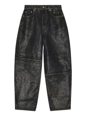 GANNI Denim Trousers - Black