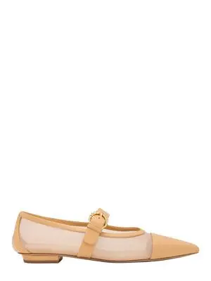 Ulla Johnson Kiki Mesh Flat - Almond
