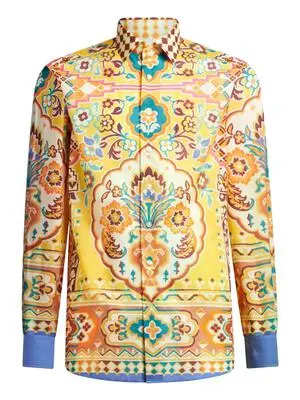 Etro Graphic-print Shirt - Yellow