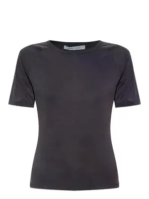 SAMSOE SAMSOE Short-sleeve Fitted Top - Grey