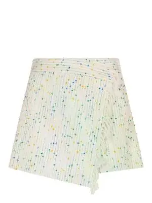 MSGM Embroidered Skorts - White
