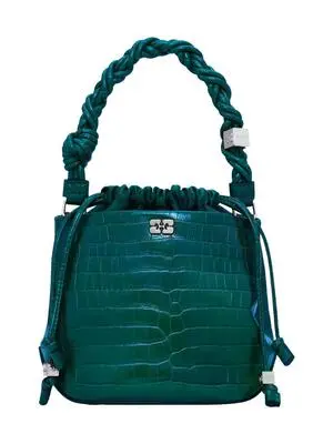 GANNI Bou Bucket Bag - Green