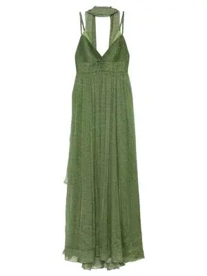 Elie Saab Silk Dress - Green