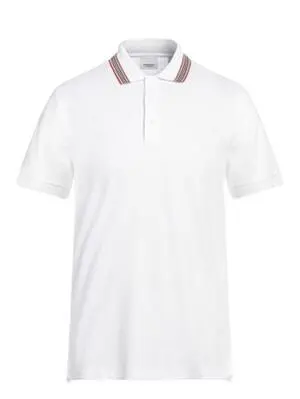 Burberry Polo Shirt Size Cotton, Elastane - White
