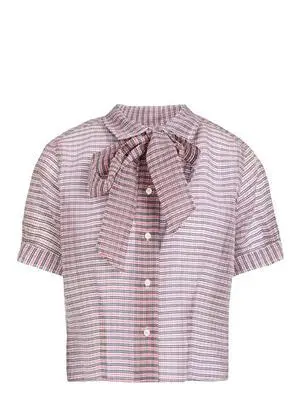 Thom Browne Shirt With Bow - Red