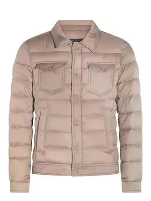 Herno Padded Snap-button Jacket - Brown