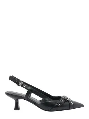 STUART WEITZMAN 50mm Leather Heeled Pumps - Black