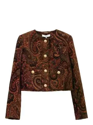 CHLOÉ Paisley-Printed Cropped Jacket