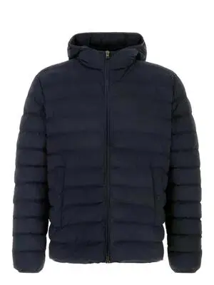 Herno Quilted Hooded Jacket Blue