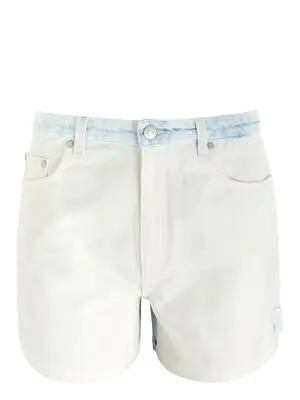 STELLA MCCARTNEY Panelled Stretch-Denim Shorts