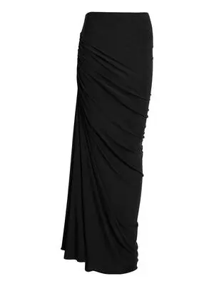 Alaïa Stretch-mesh Maxi Skirt - Black