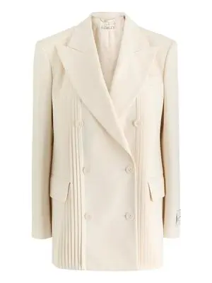 S.S.DALEY Martha Pintuck Wool Blazer