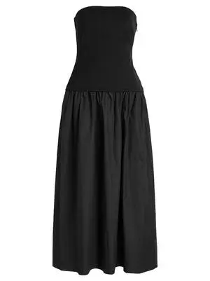 Rag & Bone Irina Cotton-poplin Midi Dress - Black
