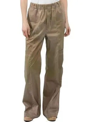MAISON JEJIA Elasticated-waist Trousers - Brown