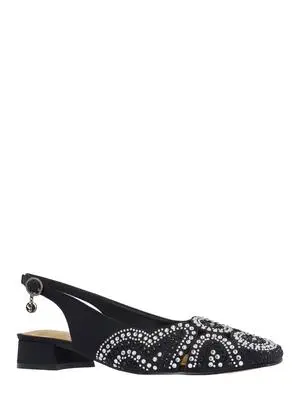 J. Reneé Nicolette Slingback Flat Black