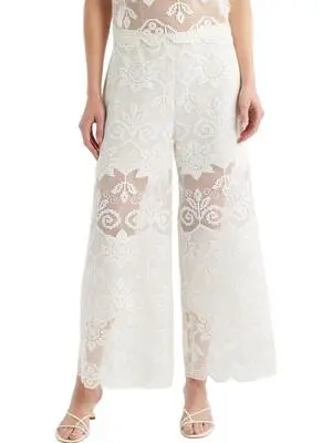 Kobi Halperin Gina Lace Pants Ivory