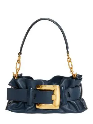 Balmain Mini Anthem Leather Shoulder Bag Oil