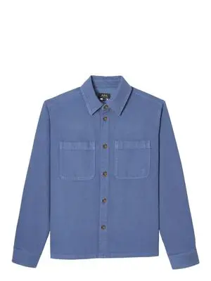 A.p.c. Leon Organic Cotton Jacket - Blue