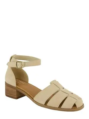 Toms Jaclyn Ankle Strap Fisherman Sandal - Light Beige