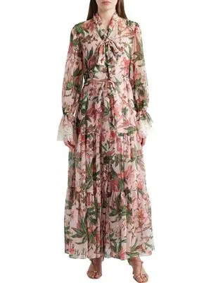 Kobi Halperin Payne Long Sleeve Maxi Dress - Peony Multi