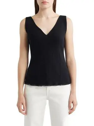 Kobi Halperin Finley Cotton Sweater Tank - Black