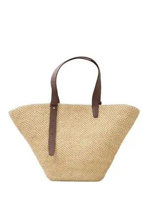 Lié Studio Large Bianca Raffia Tote - Natural