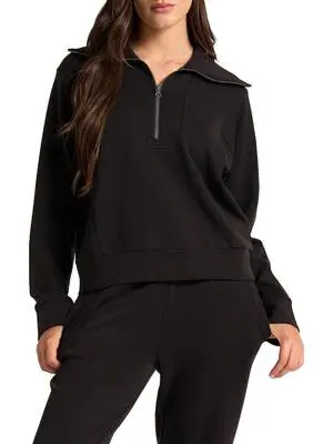 Matty M. Farrah Half Zip Black