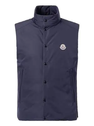 Moncler Logo Down Vest - Blue