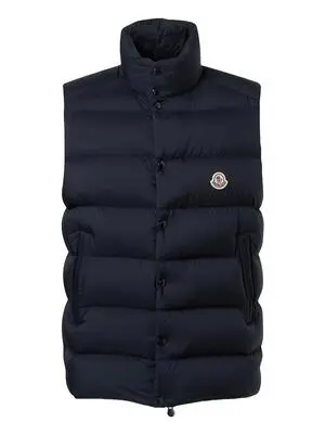 Moncler Logo Down Vest - Blue