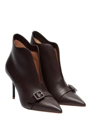MALONE SOULIERS Esther 85 Leather Ankle Boots - Brown