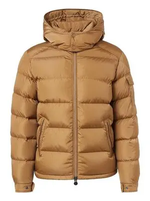 Moncler Maya Logo Down Jacket - Brown