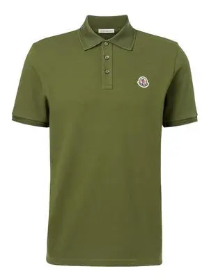 Moncler Cotton Polo Shirt - Green