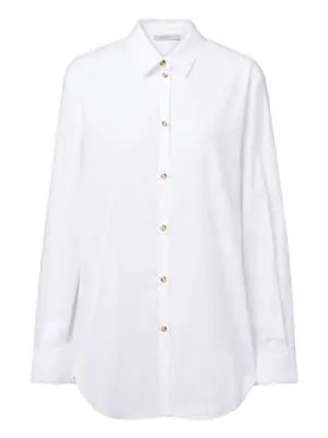 Asceno London Cotton Poplin Shirt - White
