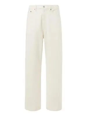 FRAME Baggy High-rise Wide-leg Jeans - White