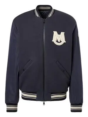 Moncler Vennes Cotton Varsity Jacket - Blue
