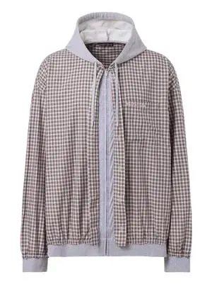 Balenciaga Checked Cotton Poplin Jacket - Multicoloured