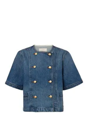 ULLA JOHNSON Serge Denim Top
