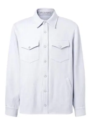 GOD'S TRUE CASHMERE Explorer Cashmere And Cotton Denim Jacket - White