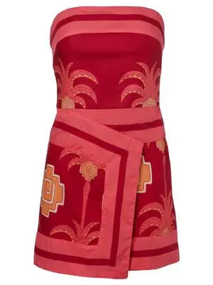 Johanna Ortiz Raiz Printed Cotton Minidress - Multicoloured