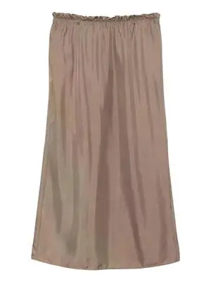 LESS Silk Skirt - Brown