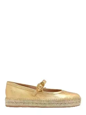 GIANVITO ROSSI Elda Espadrilles - Gold
