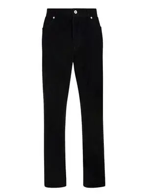 FERRAGAMO Corduroy Trousers - Black