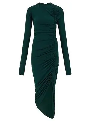 FERRAGAMO Asymmetric Dress - Green