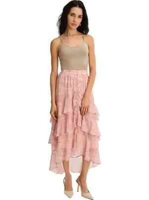 Allison Ella Midi Skirt - Natural
