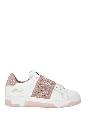 Philipp Plein Studded Leather Sneakers - Pink